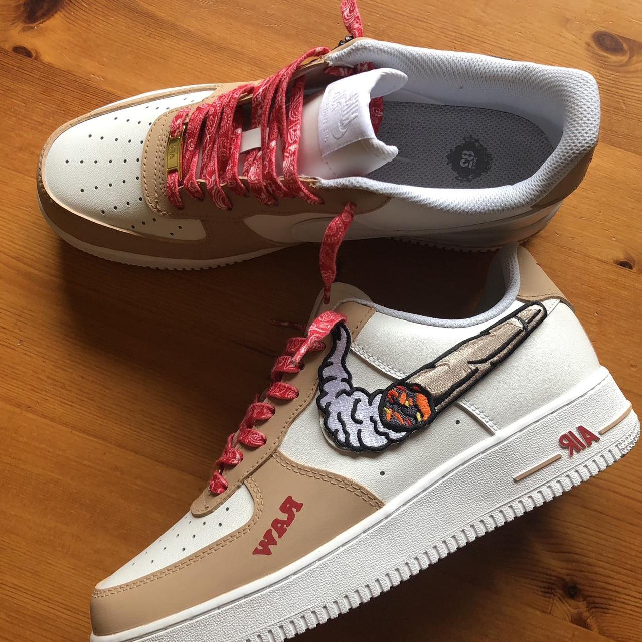 Nike Air Force 1 AF1 ( RAW® Custom ) Uk 9.5 These... - Depop