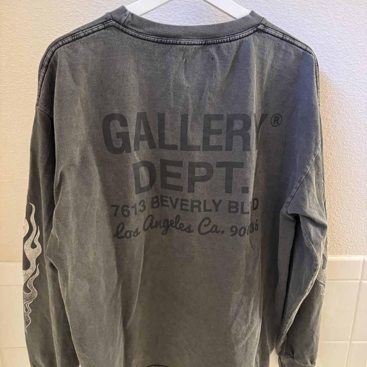 Grey Gallery Dept Flames Long Sleeve Size L Free... - Depop