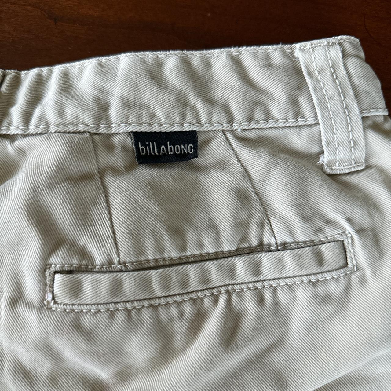 billabong tan shorts, barely noticeable stain, 31 waist - Depop