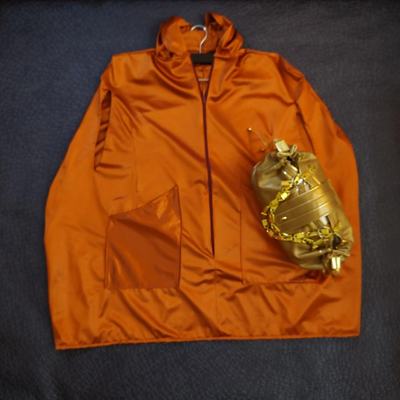 Orange Cape size M made on polyester ask for more... - Depop