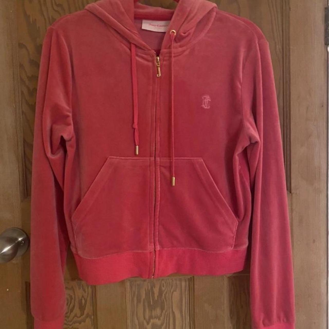 Raspberry pink juicy couture velour jacket, y2k,... - Depop