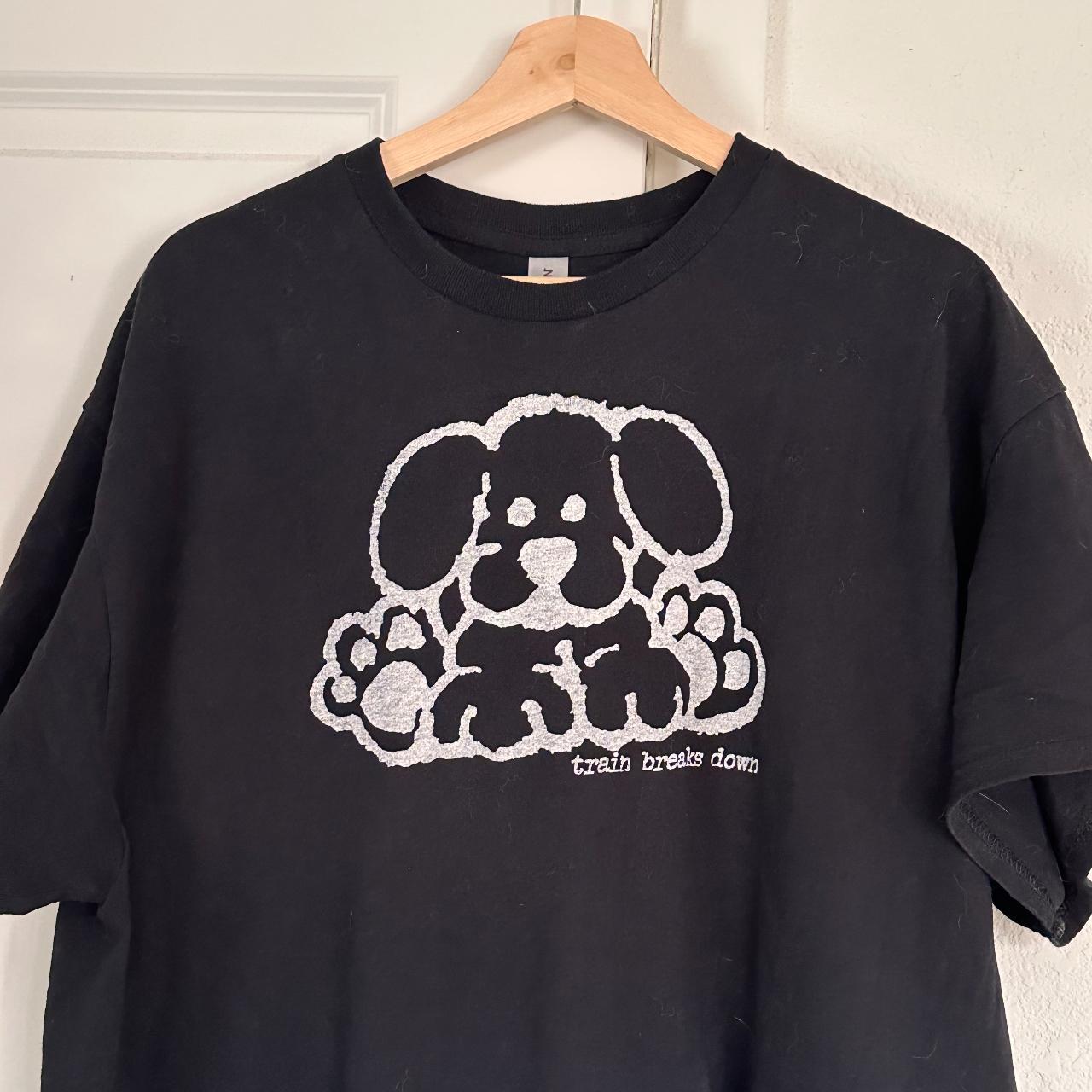 diy train breaks down shirt handprinted in my... | Depop