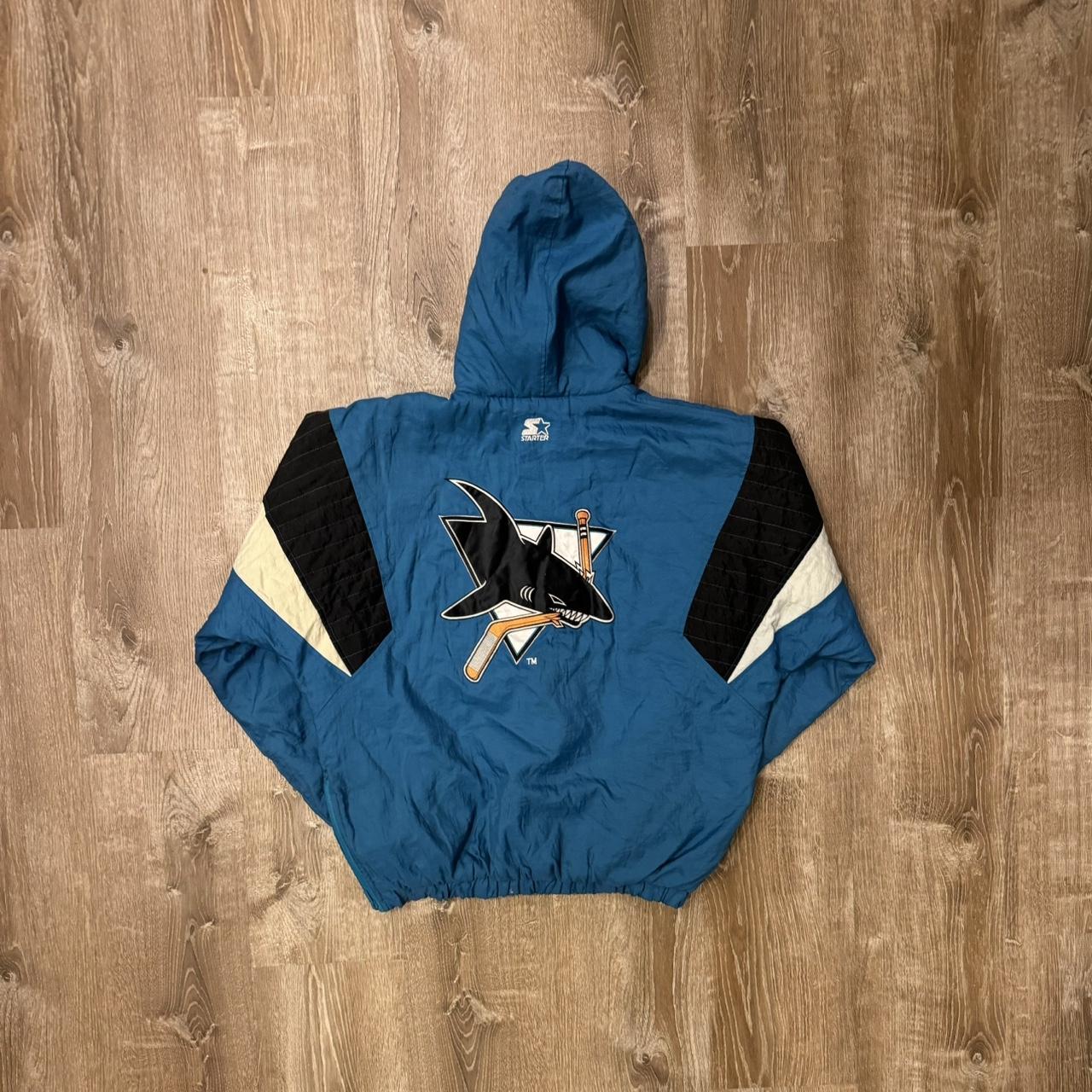 Vintage NHL Starter San Jose Sharks Jacket L #depop... - Depop