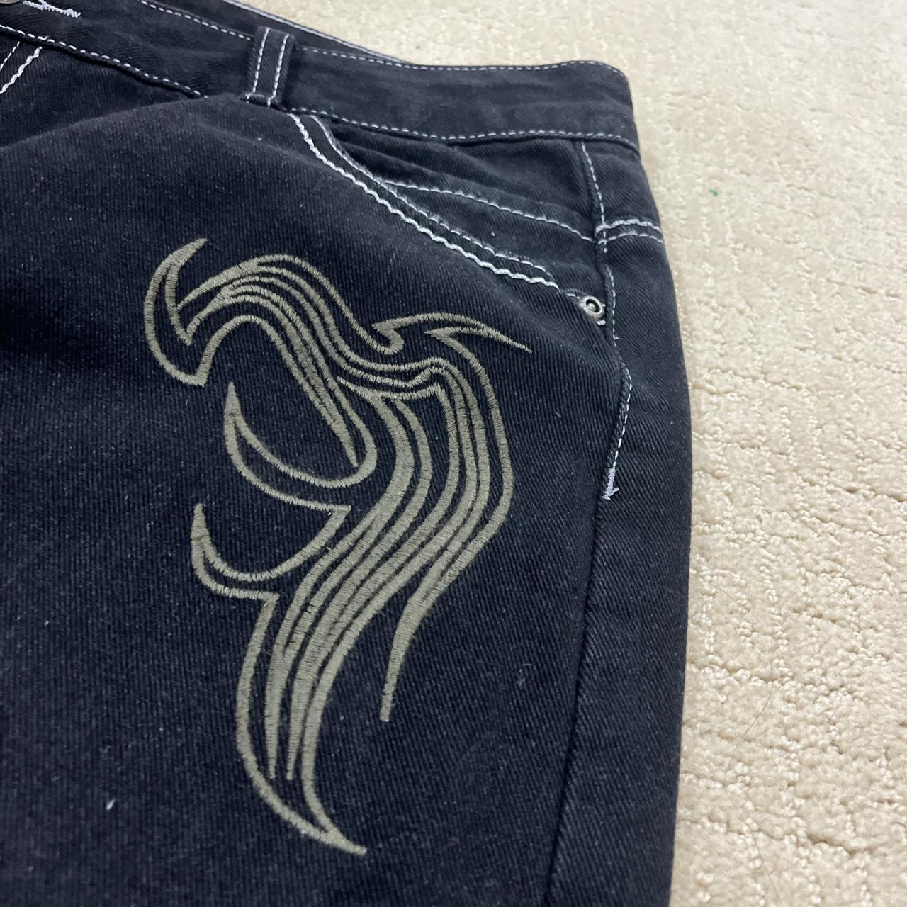 baggy NF embroidery jeans #y2k #skater ... - Depop