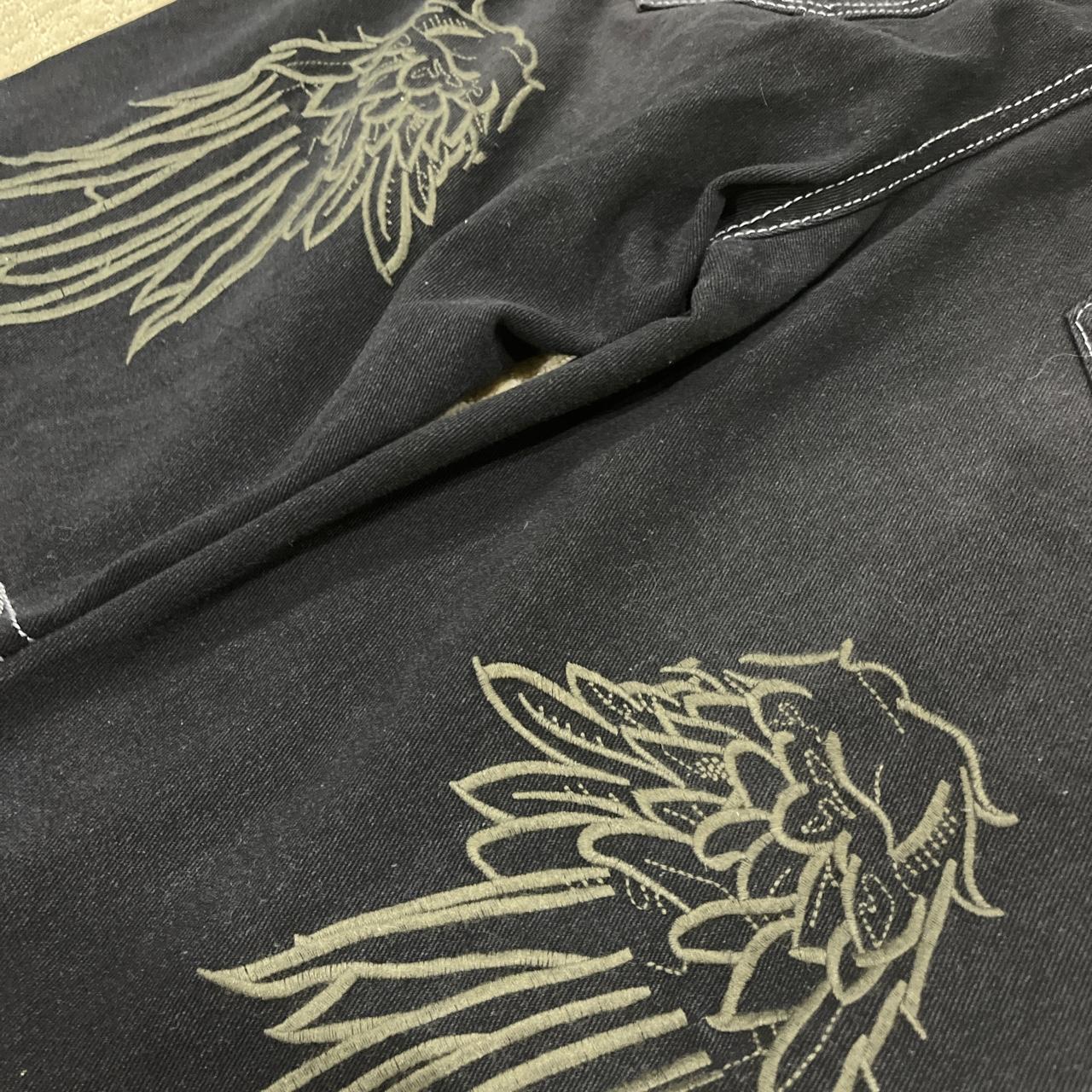 baggy NF embroidery jeans #y2k #skater ... - Depop