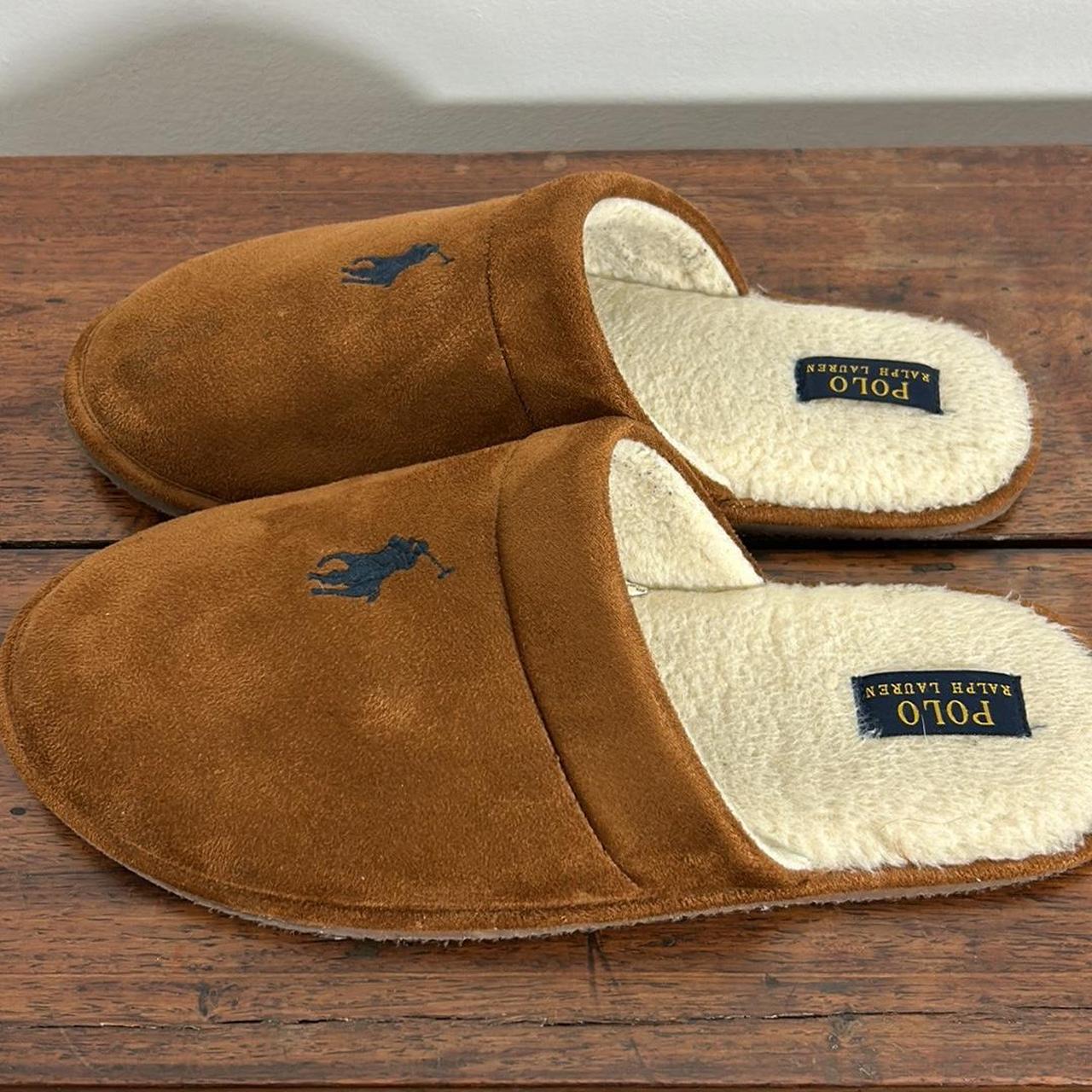 Polo Ralph Lauren Men’s slippers size 12 - Depop