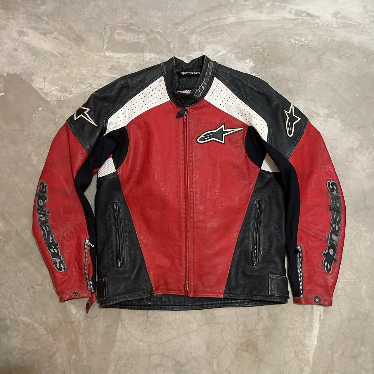 Alpine Design Men's Red and Black Jacket | Depop