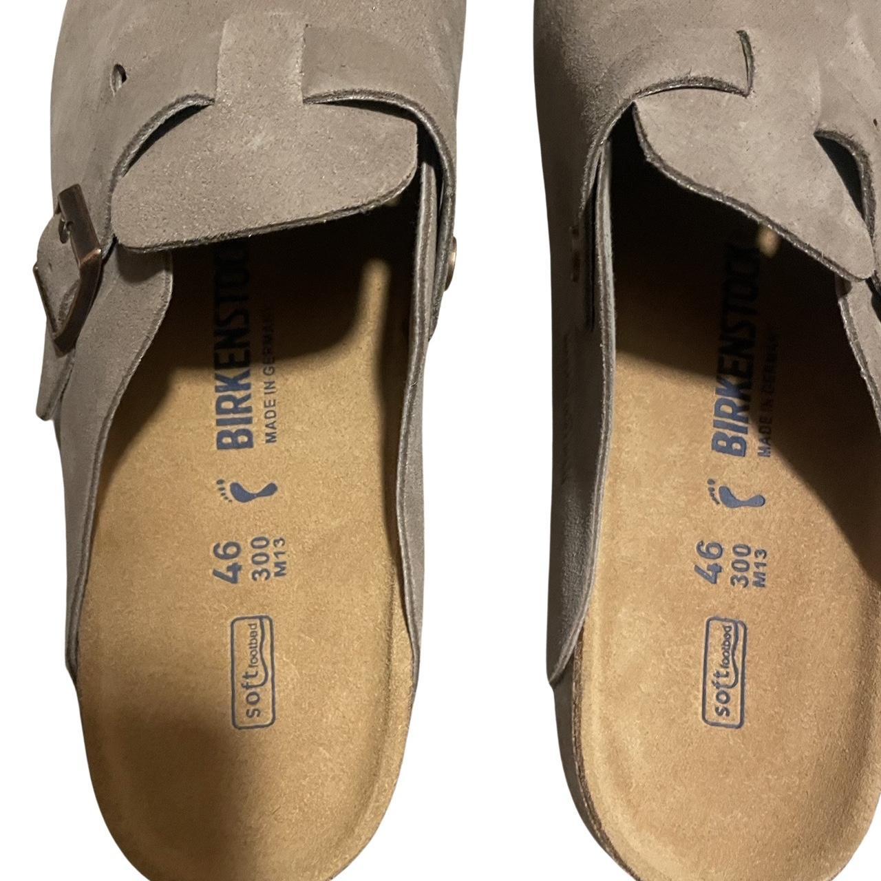 grey birkenstock clogs **FITS LIKE SIZE 10** - Depop