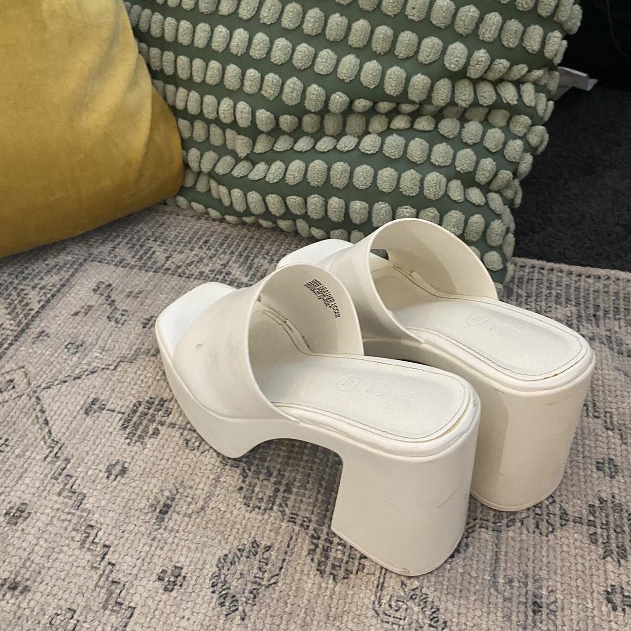 Basic white platforms rubi shoes Super cheap x Size 8 - Depop