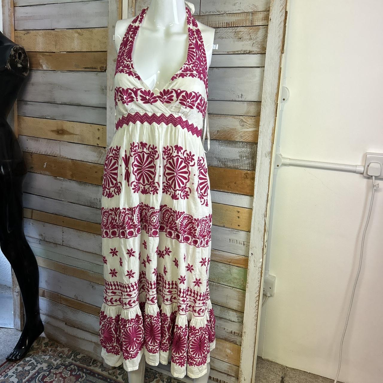 Monsoon Halter neck Dress Size 8 beach, festival,... - Depop