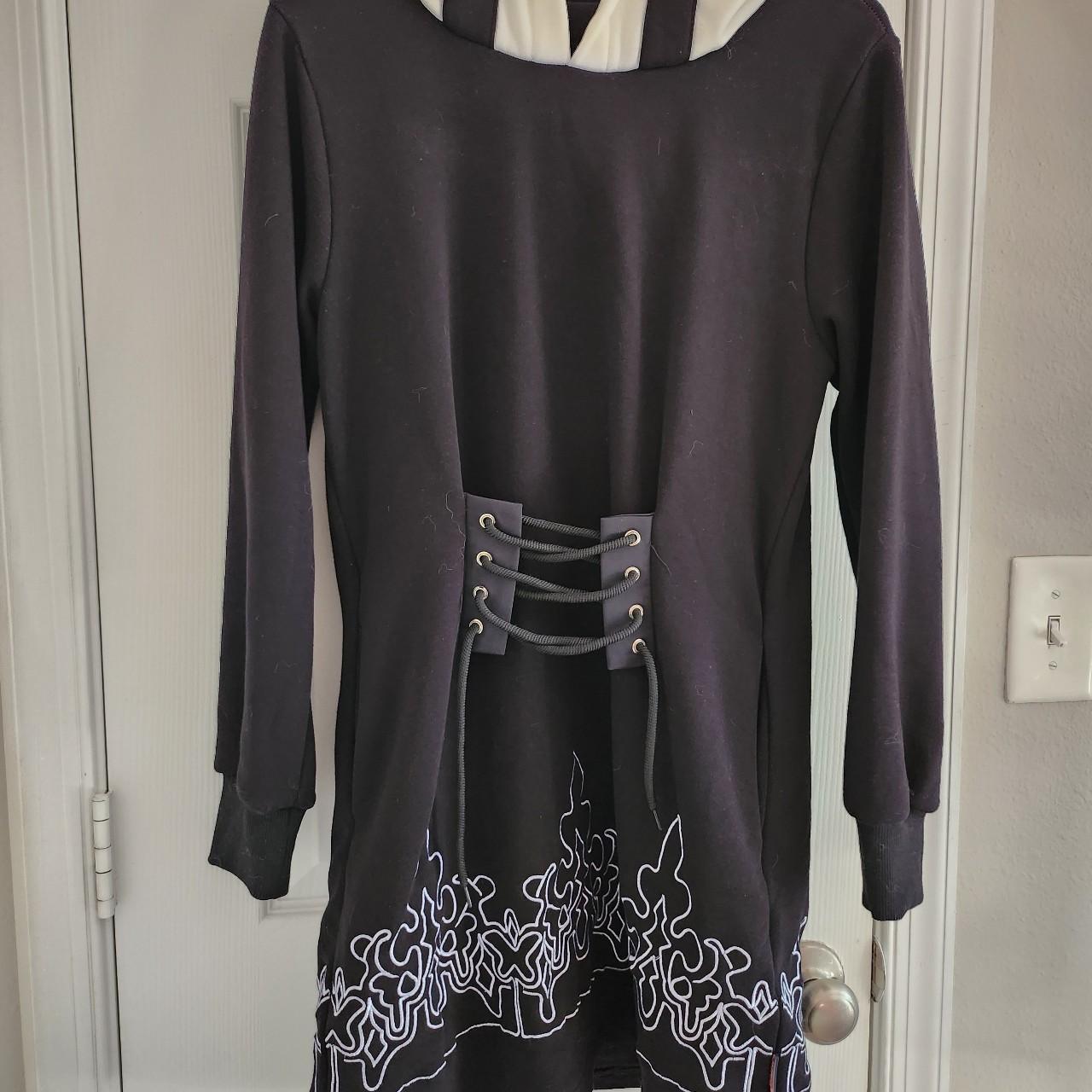 Nier: Automata 2B hoodie dress, perfect for a casual... - Depop