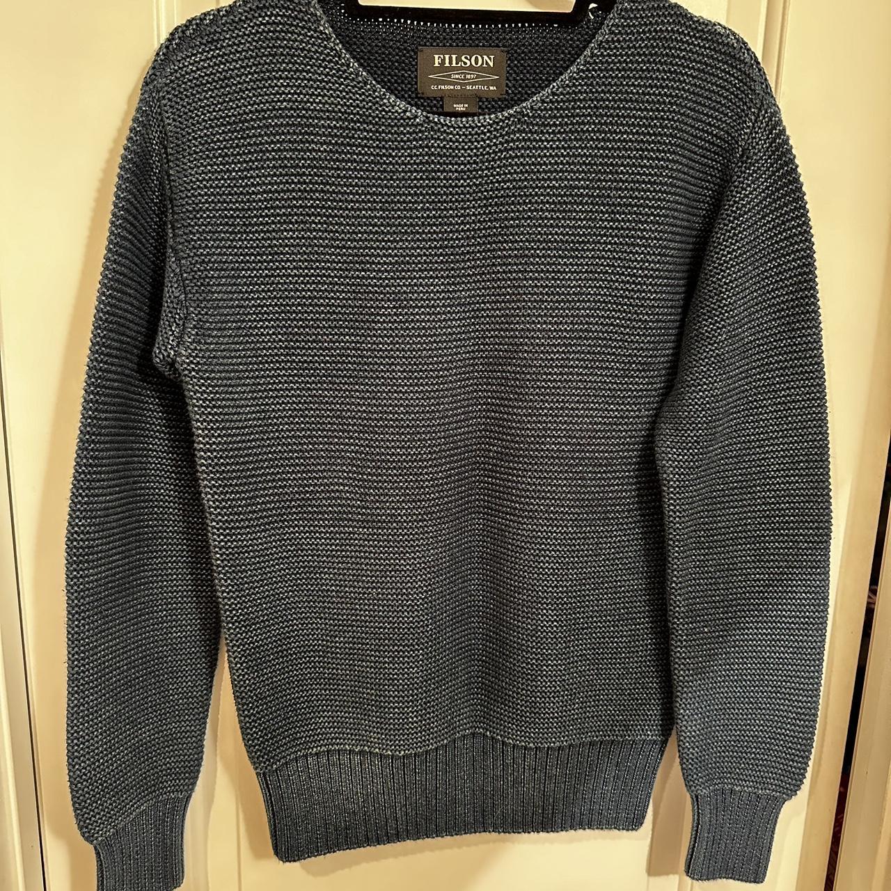 Navy Filson wool sweater. Never worn - Depop