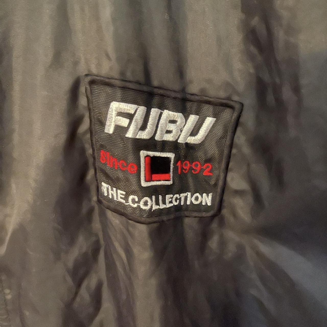 FUBU Men's Black and Red Jacket | Depop
