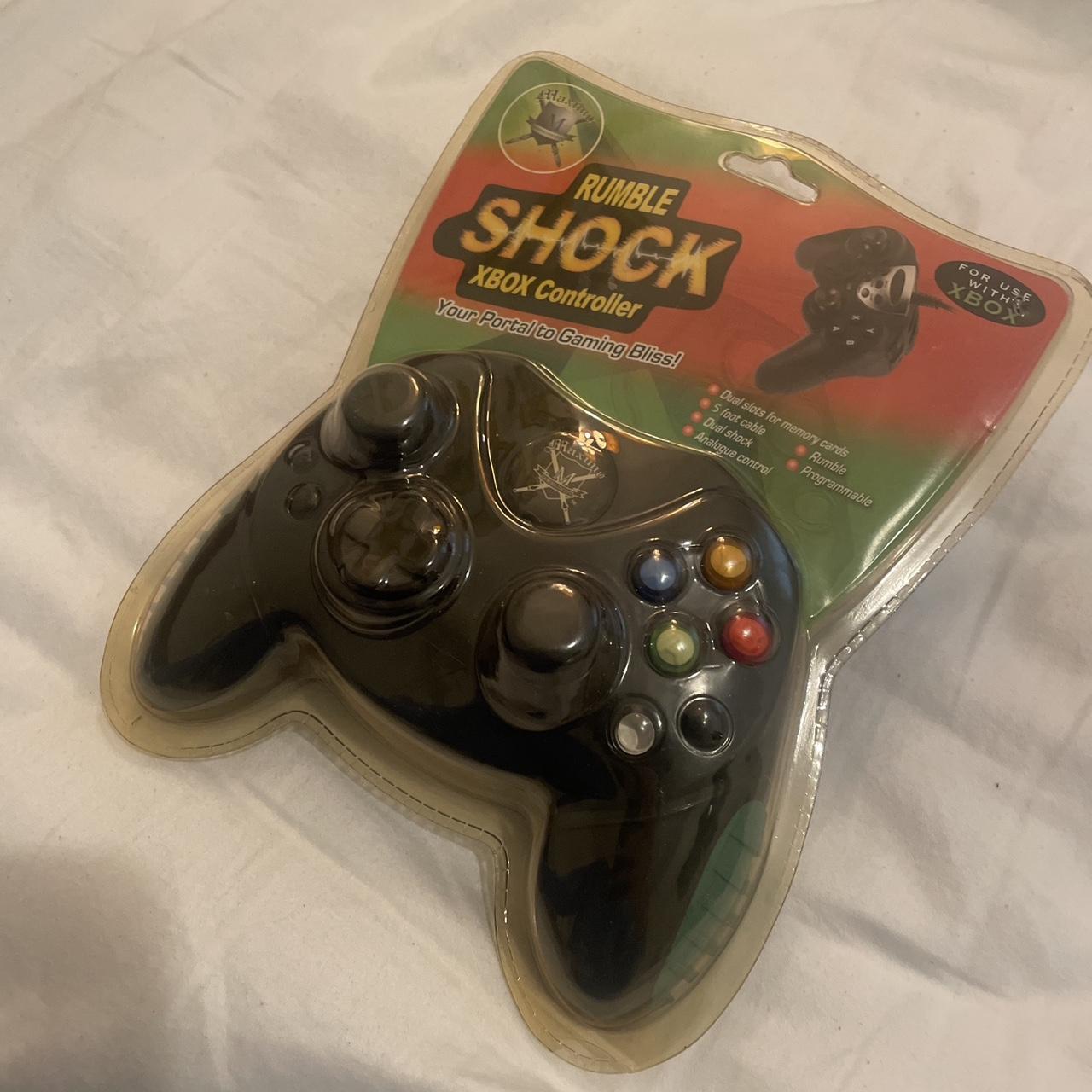2000s Rumble Shock black and green controller ... - Depop