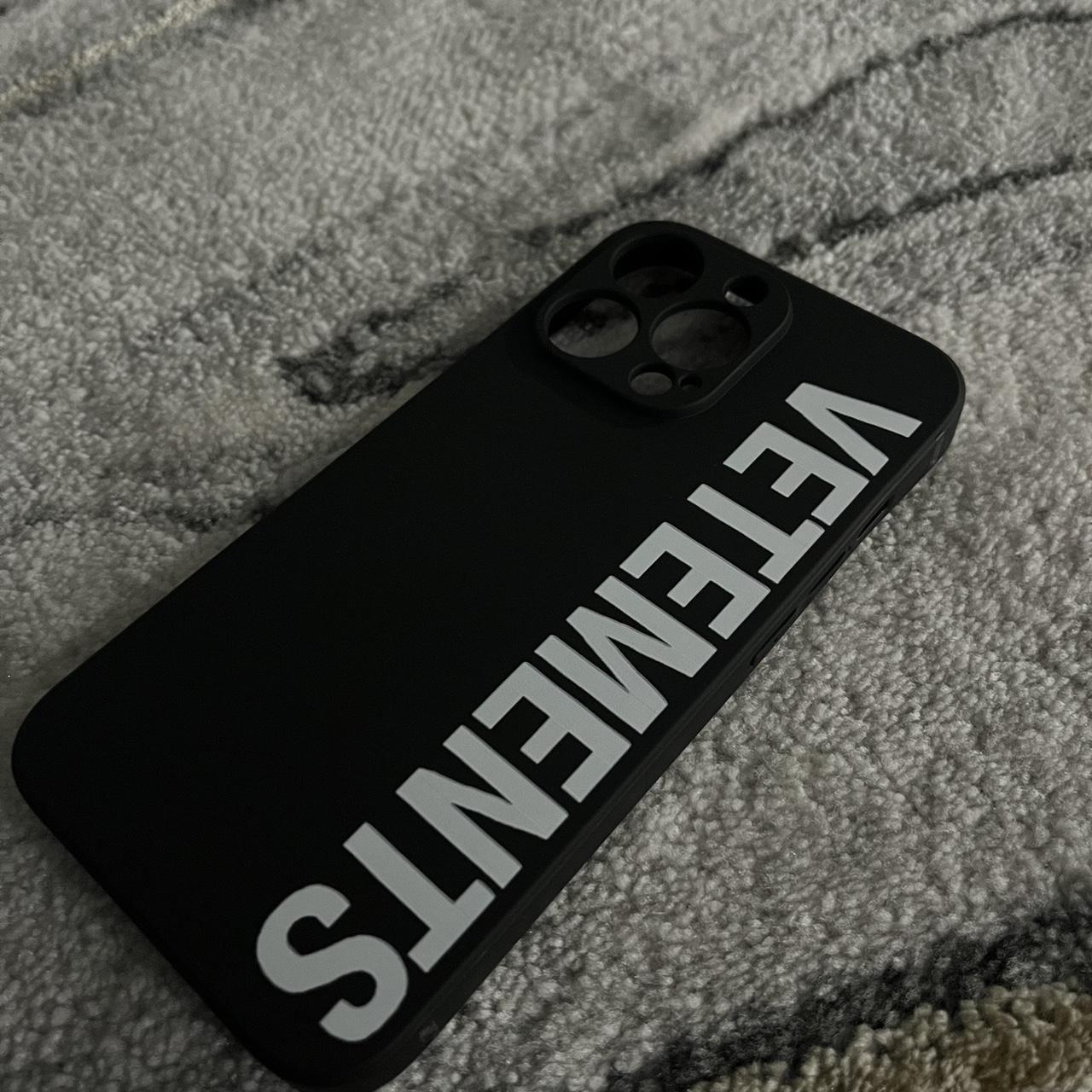 Black Vetements iPhone 13 case #Vetements - Depop