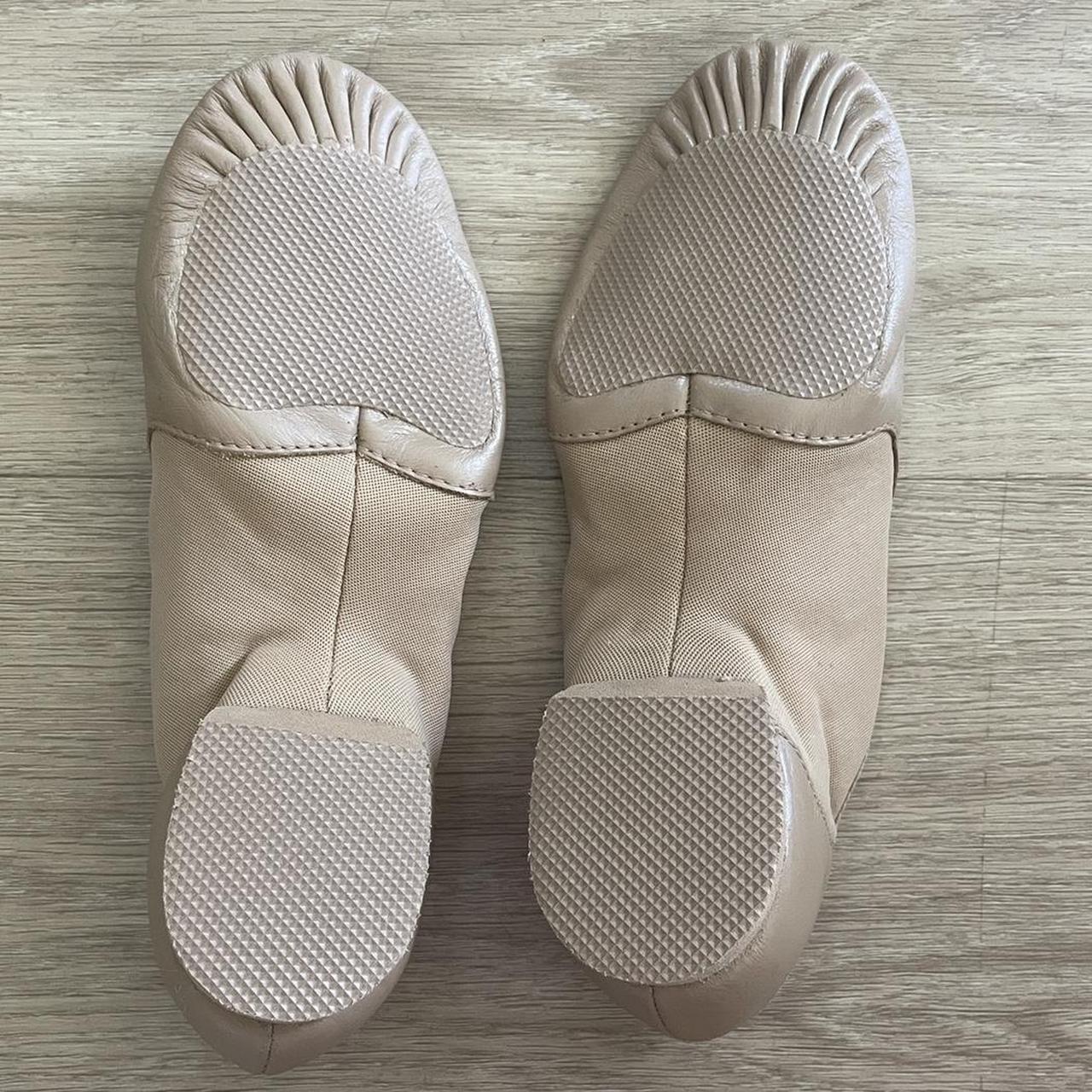 NWOT Bloch Tan Leather Elastic Insert Dance Jazz... - Depop