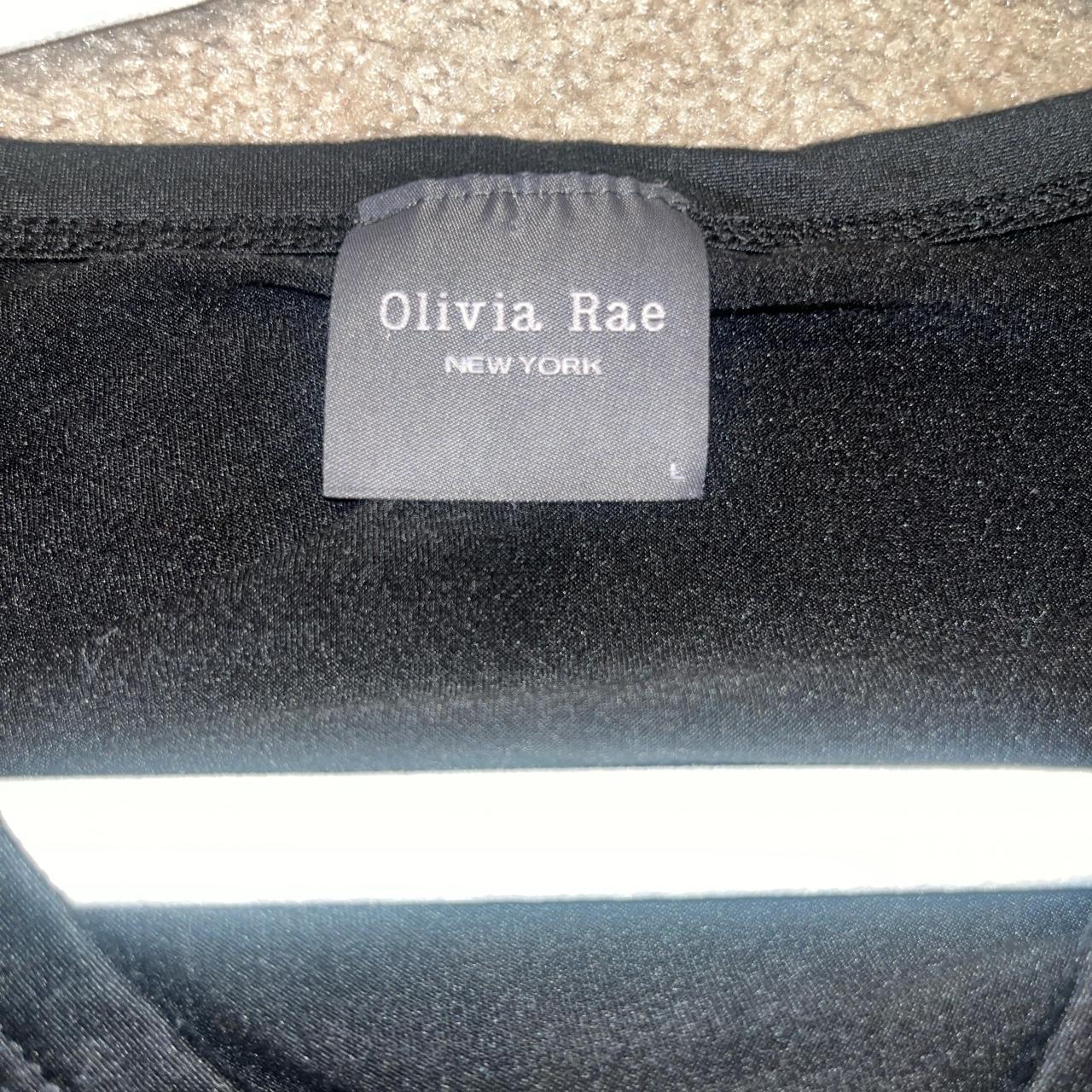 Olivia Rae Large V- neck black tee shirt, stretchy... - Depop