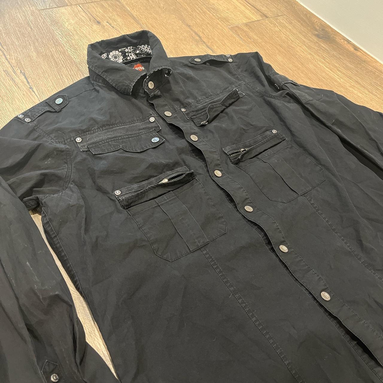 The Skateroom Women's Red and Black Jacket | Depop