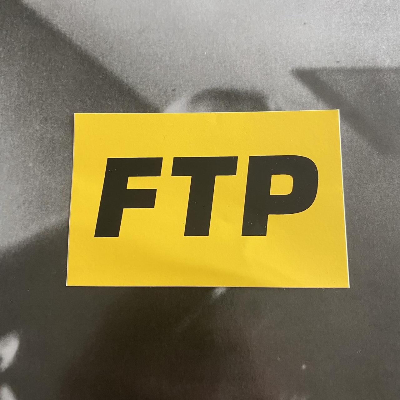 FTP Logo Sticker (Yellow/Black) Release Date:... - Depop