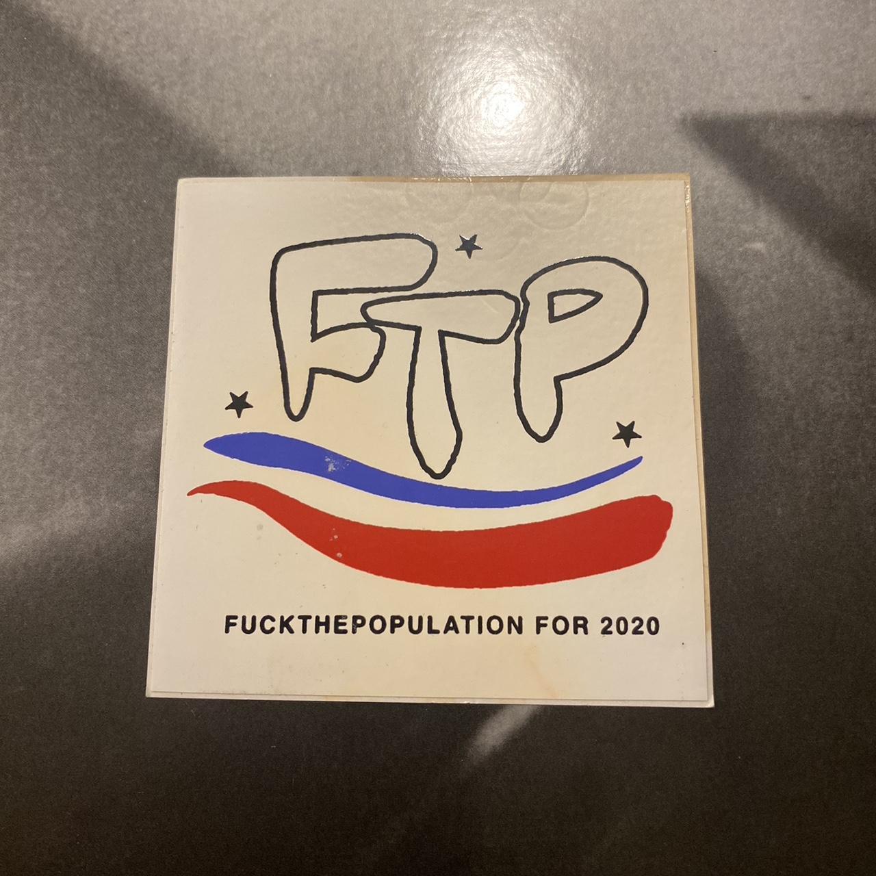 FTP Vote 2020 sticker Damaged af - Depop