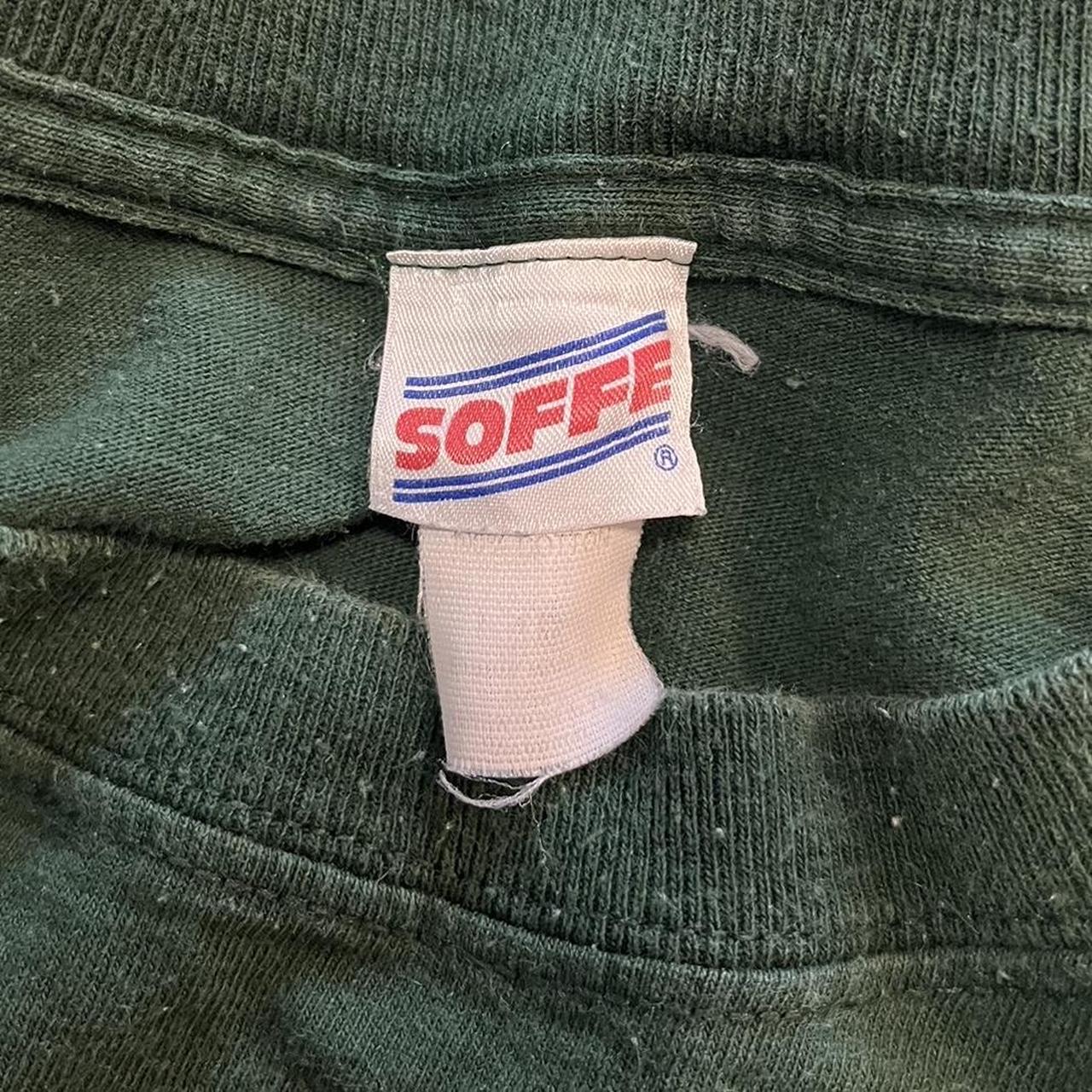 Soffe Men's Green and Gold T-shirt | Depop