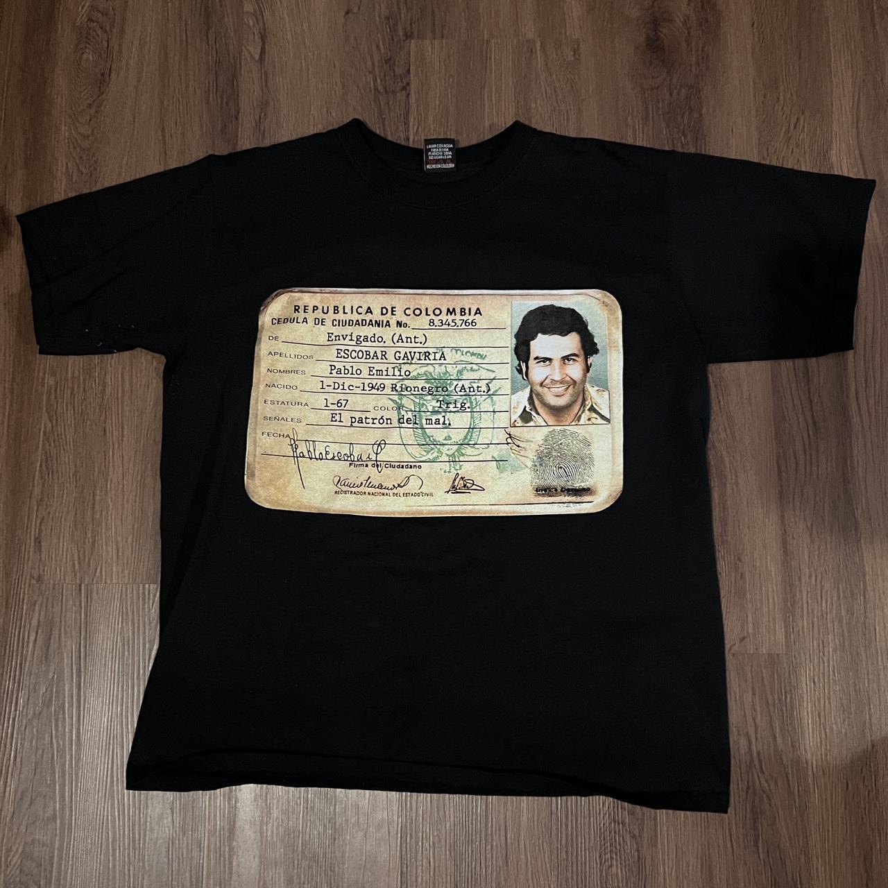 vintage Pablo Escobar shirt xl but fits like a... - Depop