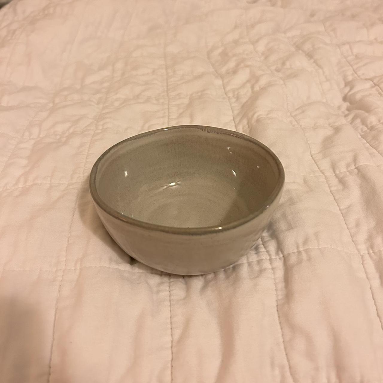 Light Grey Ceramic Glass Bowl Dish for Jewelry,... - Depop