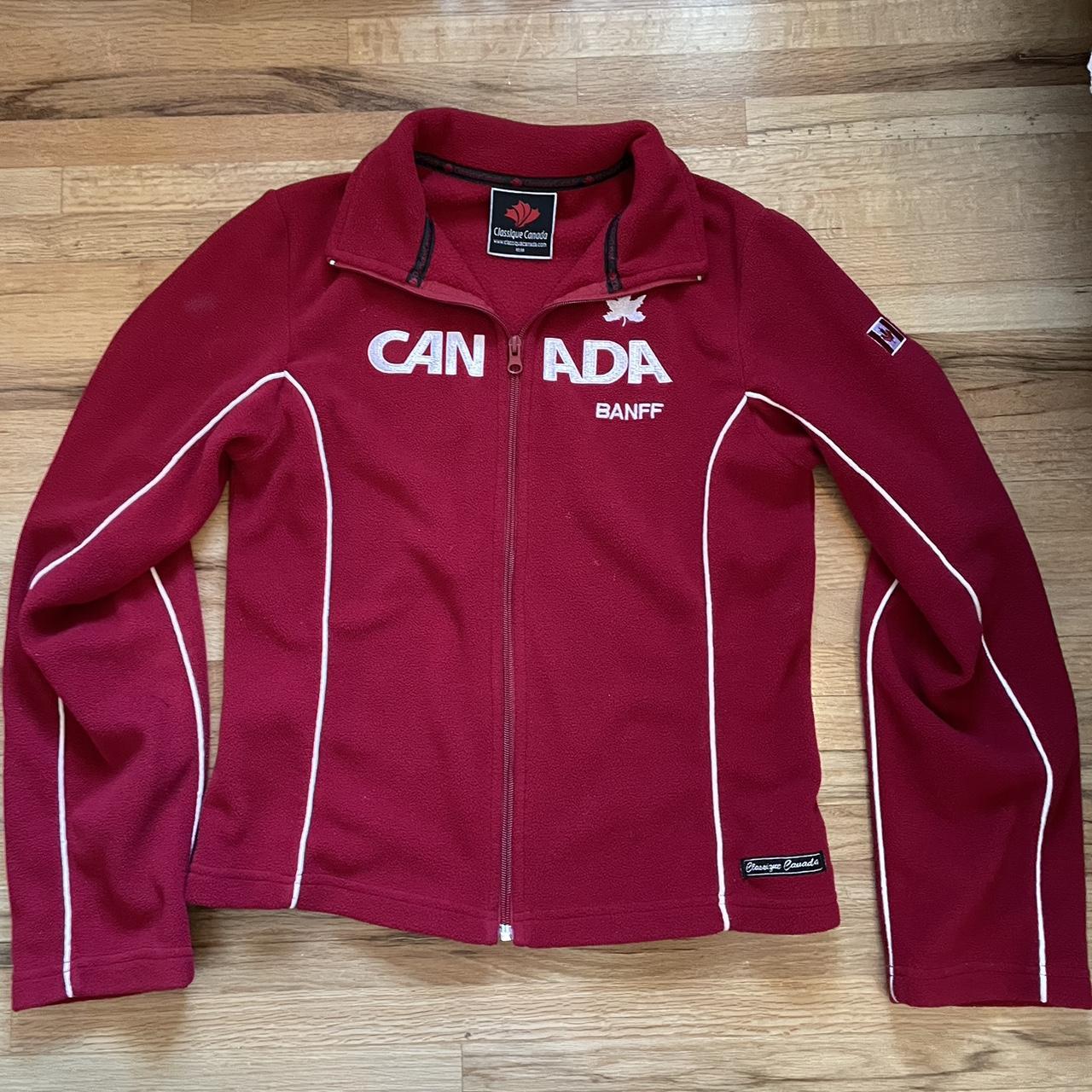 Canada fleece zip up Size small - Depop