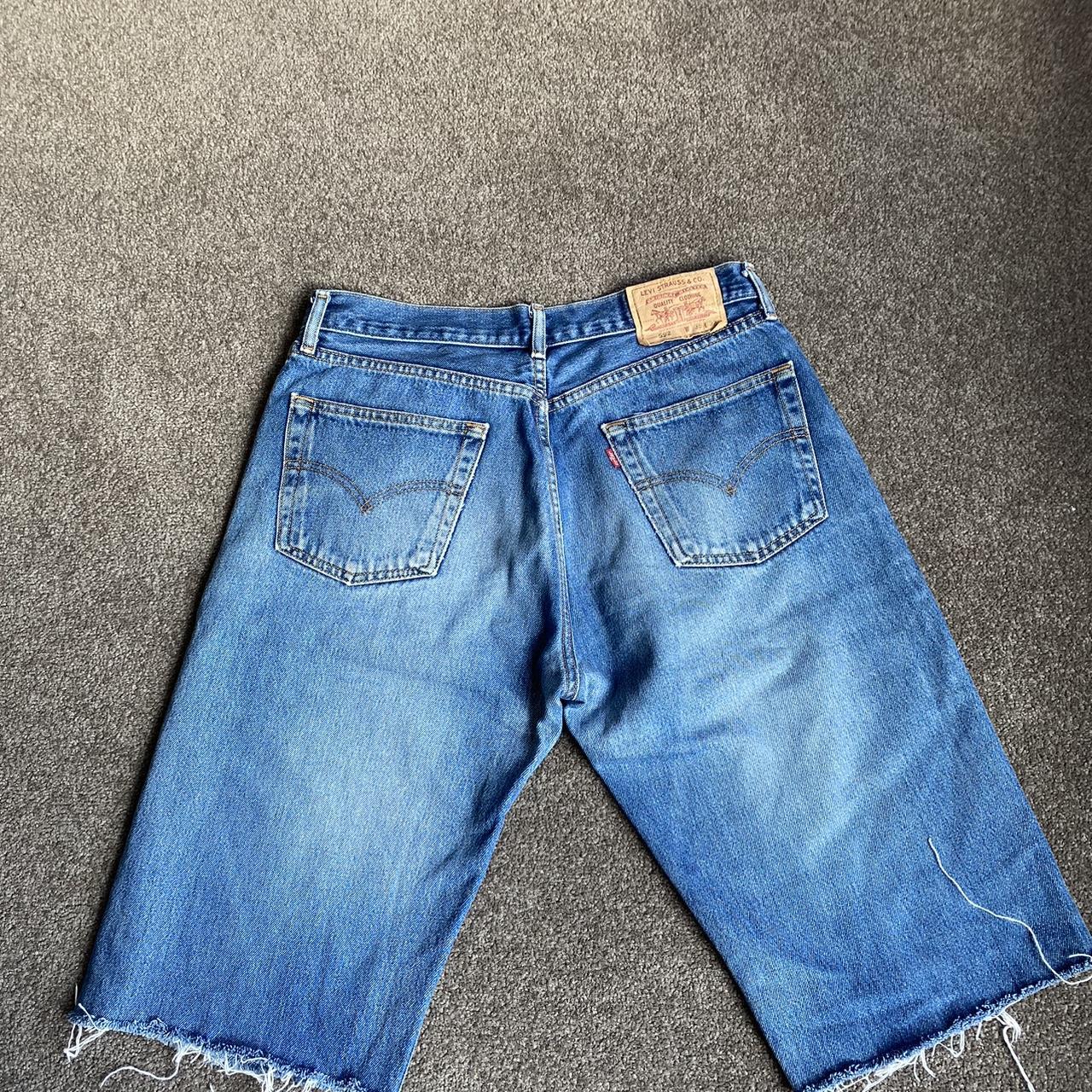 Vintage Levi’s 592 Jorts | Frayed bottoms, size L32.... - Depop
