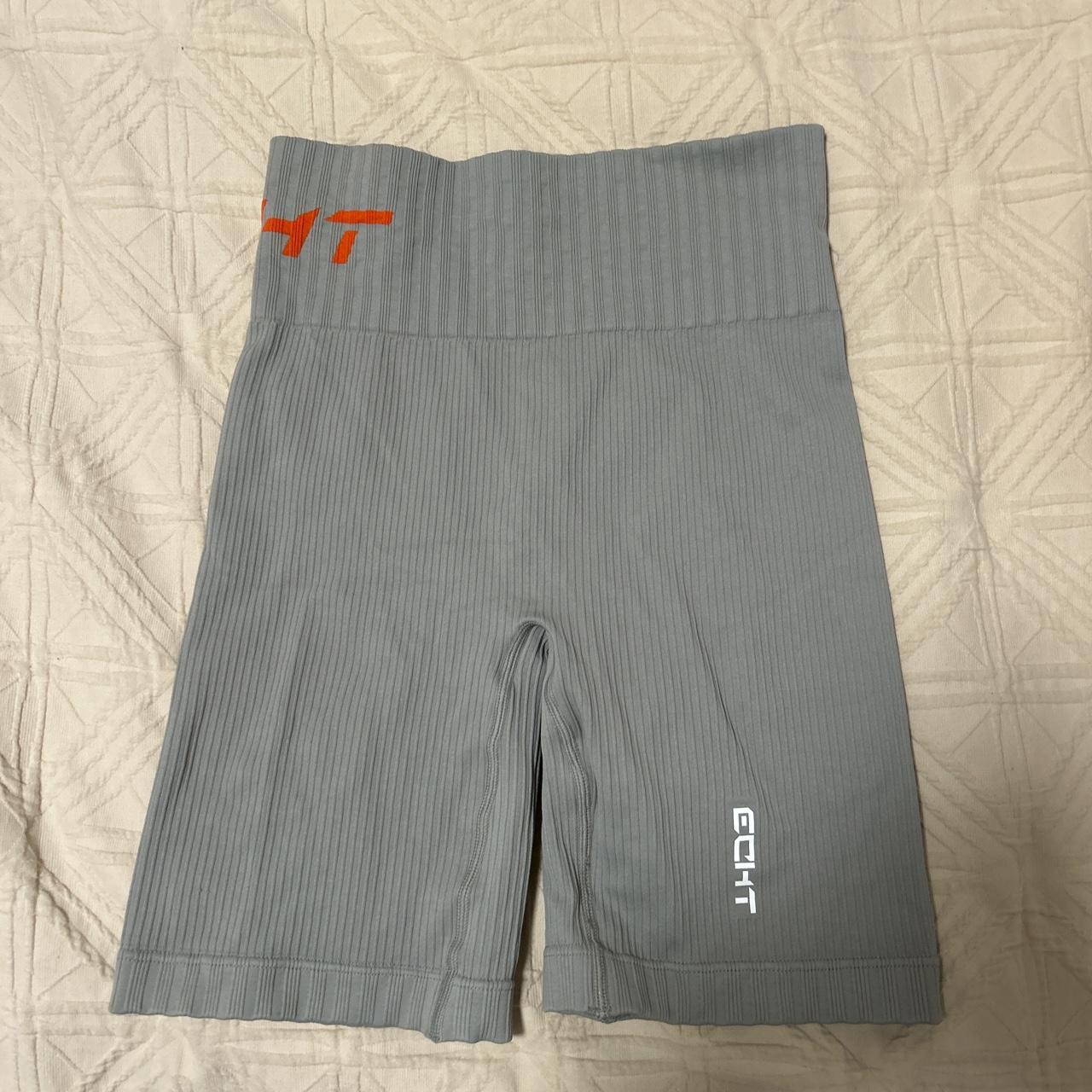 ECHT grey bike shorts - Depop