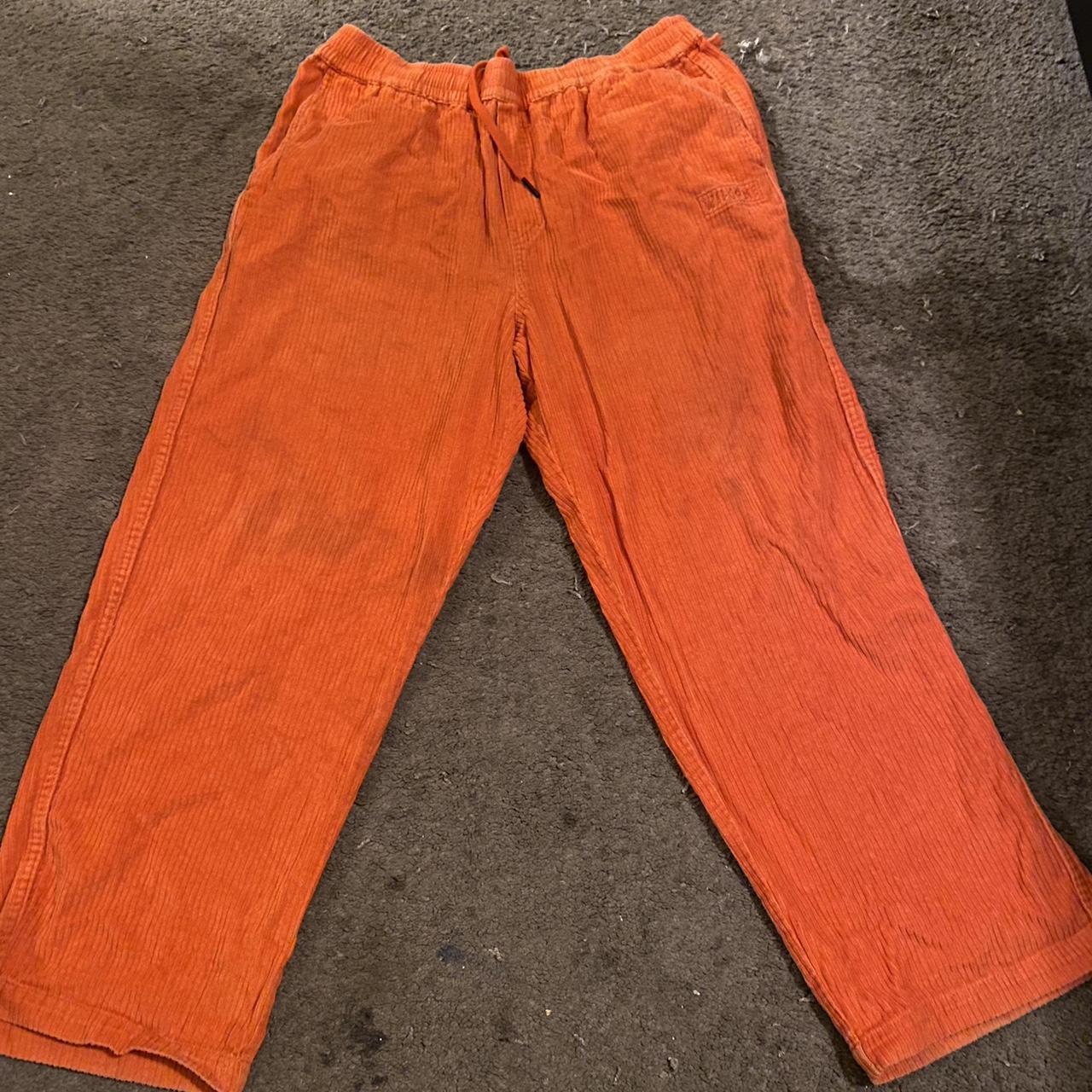 baggy welcome cords adjustable waist barely... - Depop