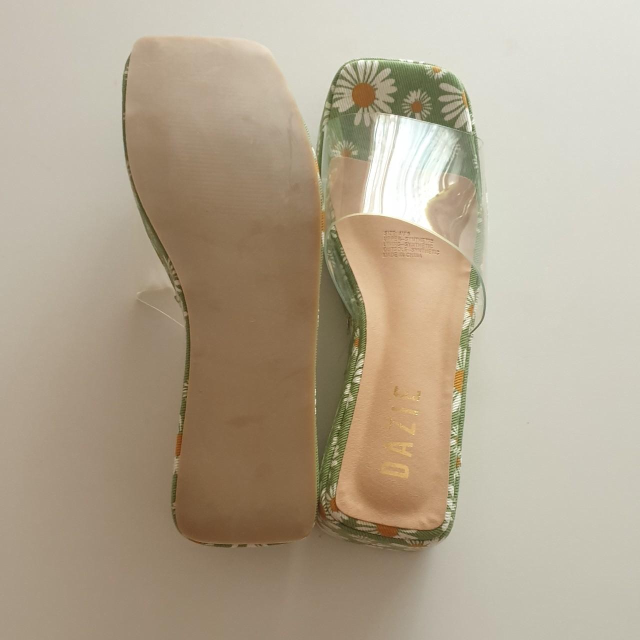 Dazie Sunny Girl Perspex Platform Slides. Pretty... - Depop
