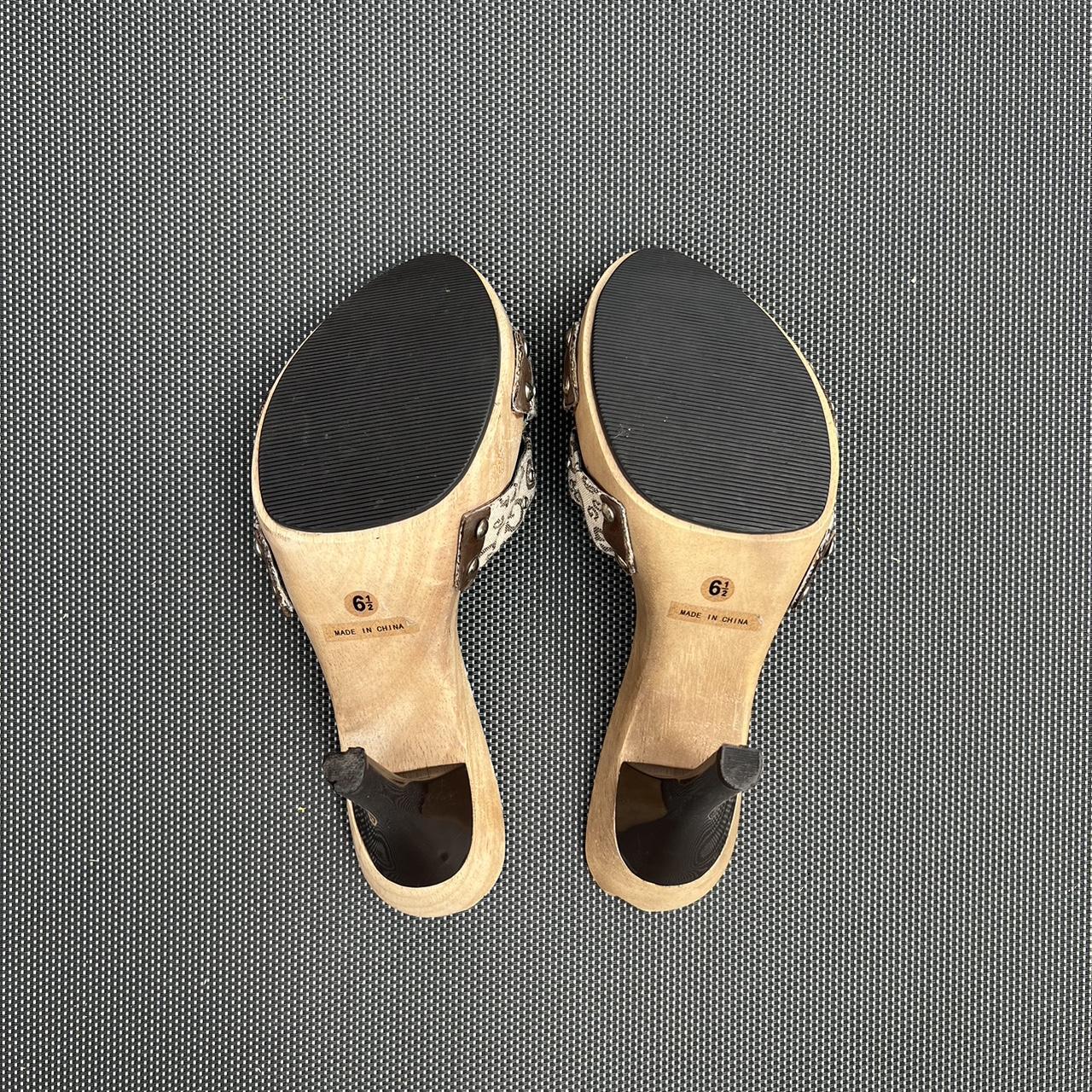 Vintage GUESS monogram heels. Size 6.5. There are a... - Depop