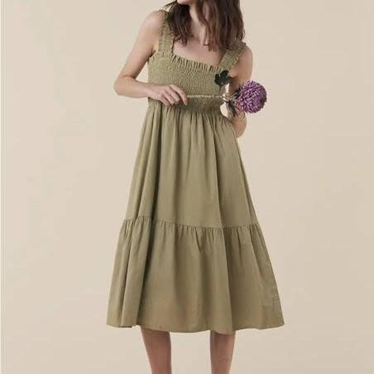 Opia Lottie Midi Dress in Green 🌿 Size XS/S. The... - Depop