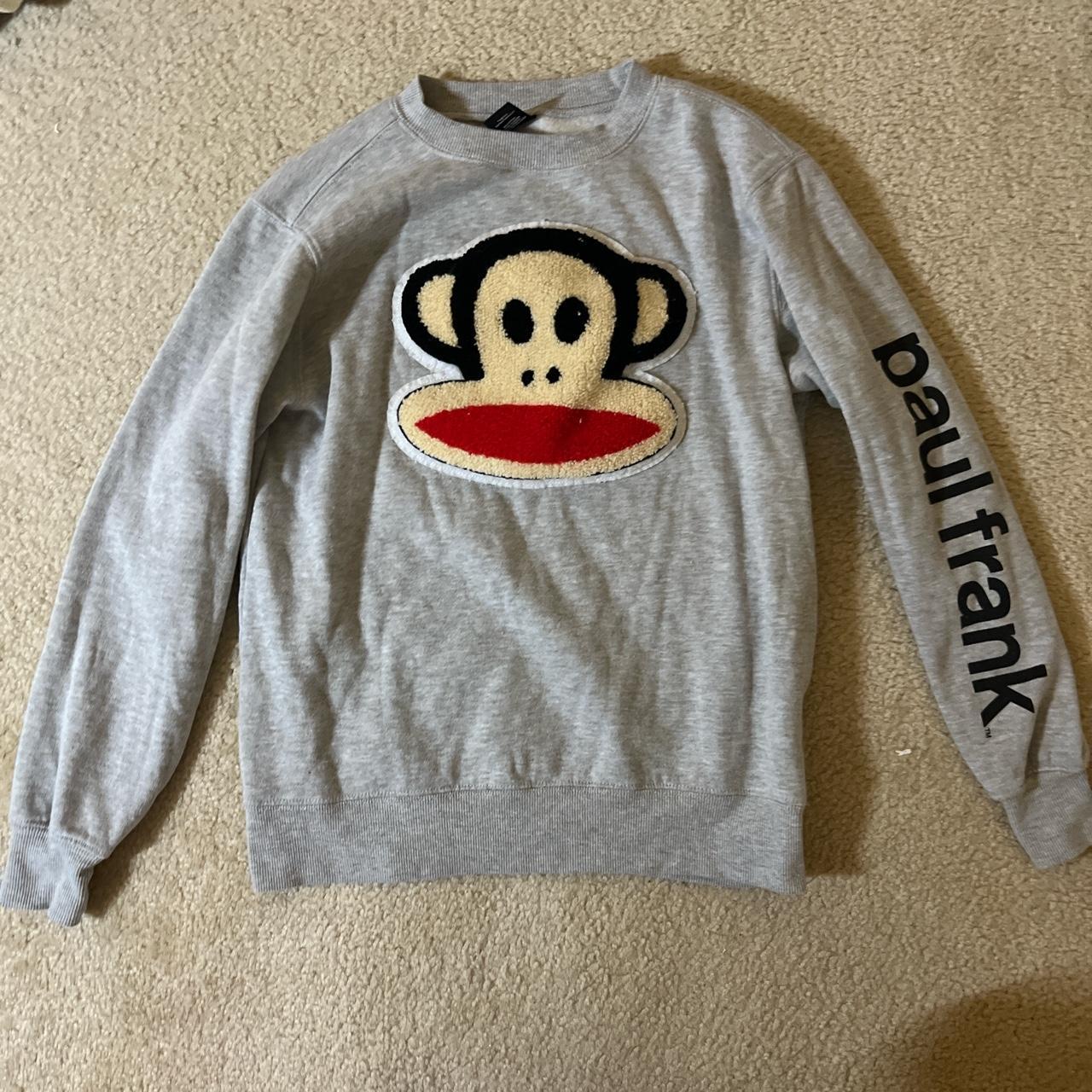 paul frank x target crewneck grey sweatshirt label... - Depop
