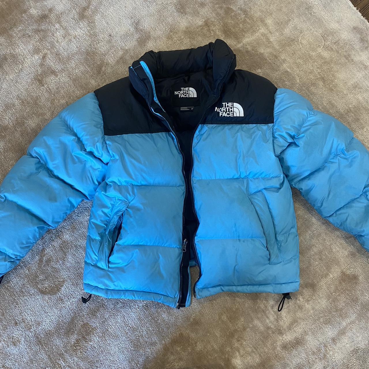 north face puffer 700- blue and black 🩵🖤 bought for... - Depop