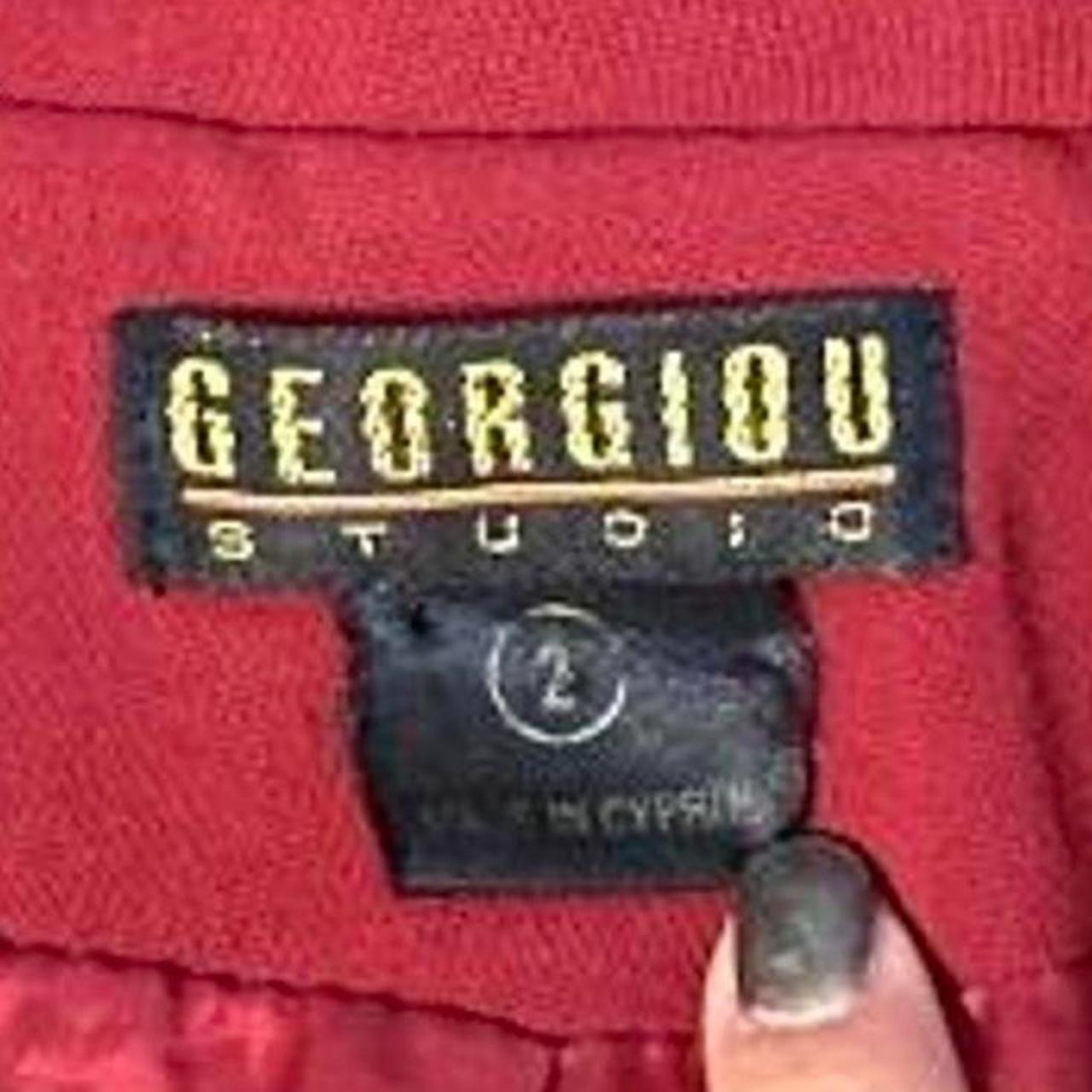 Georgiou Studio Red Duster Jacket SUPER cool long... - Depop