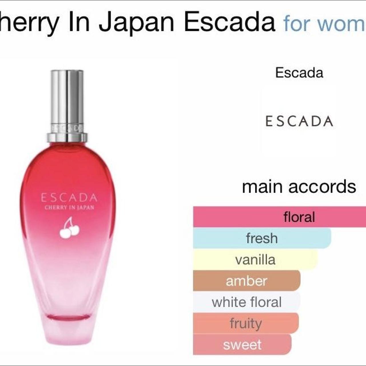 Escada cherry in Japan EDT 3.4 fl oz bottle new... - Depop