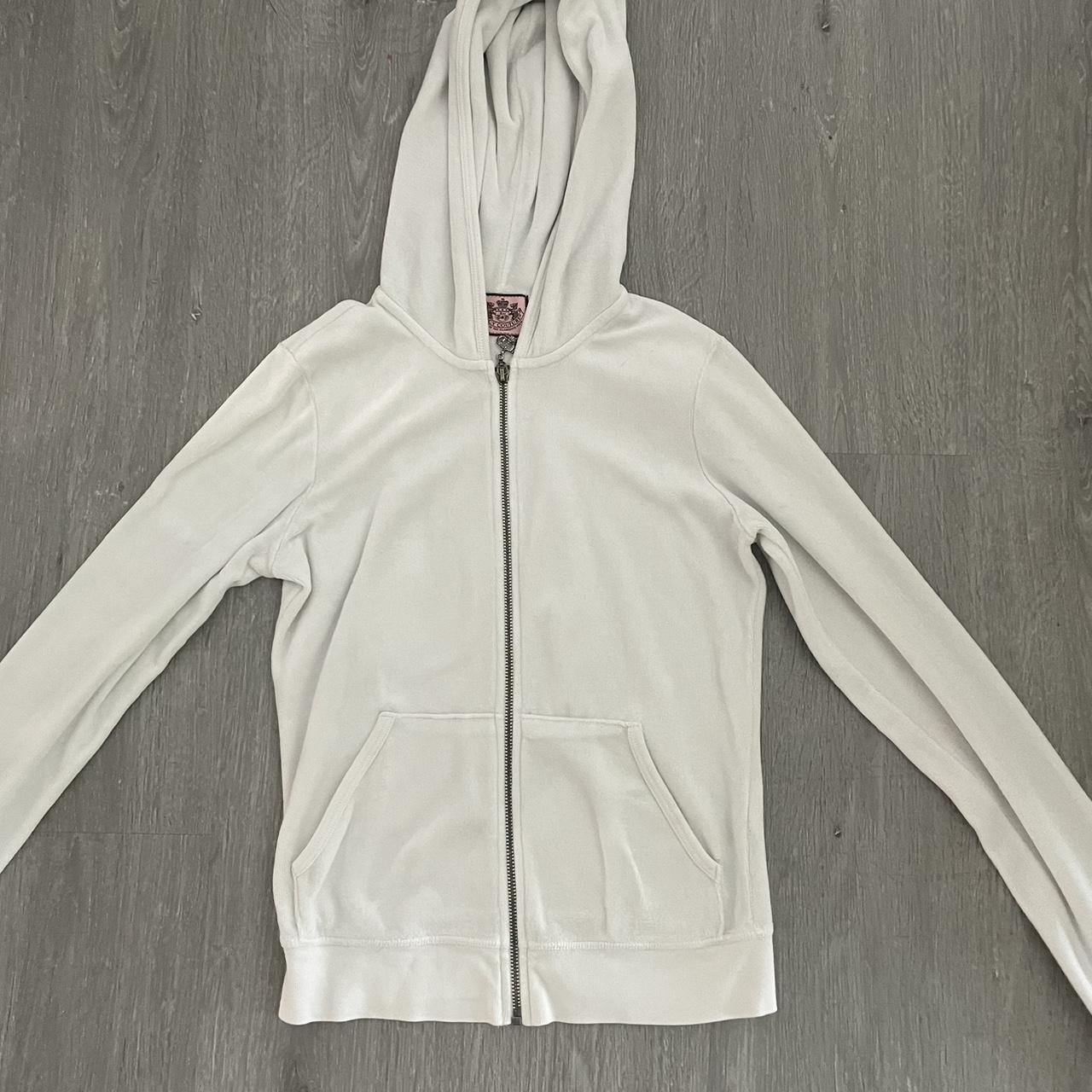White Juicy Couture jacket, worn about 3-4 times but... - Depop