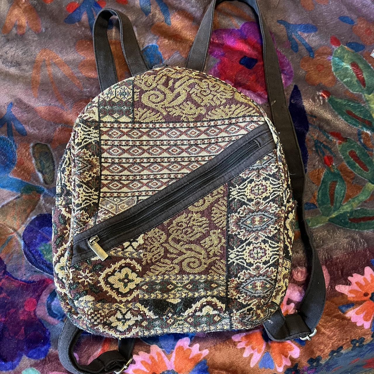 Small used earthbound backpack hippie granola... - Depop