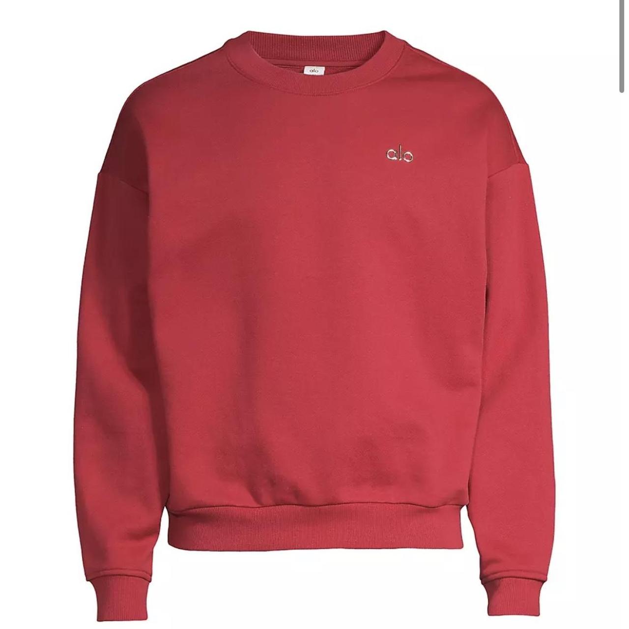 red alo crewneck - size small - worn twice - perfect... - Depop