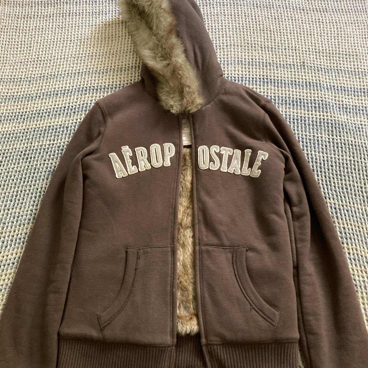 Aeropostale Women's Brown Jacket | Depop