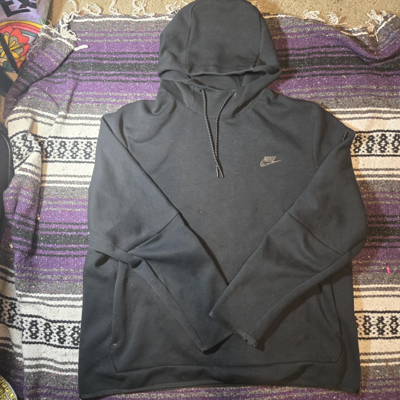 Thick Nike hoodie XXL Arm zipper pocket fabric in... | Depop