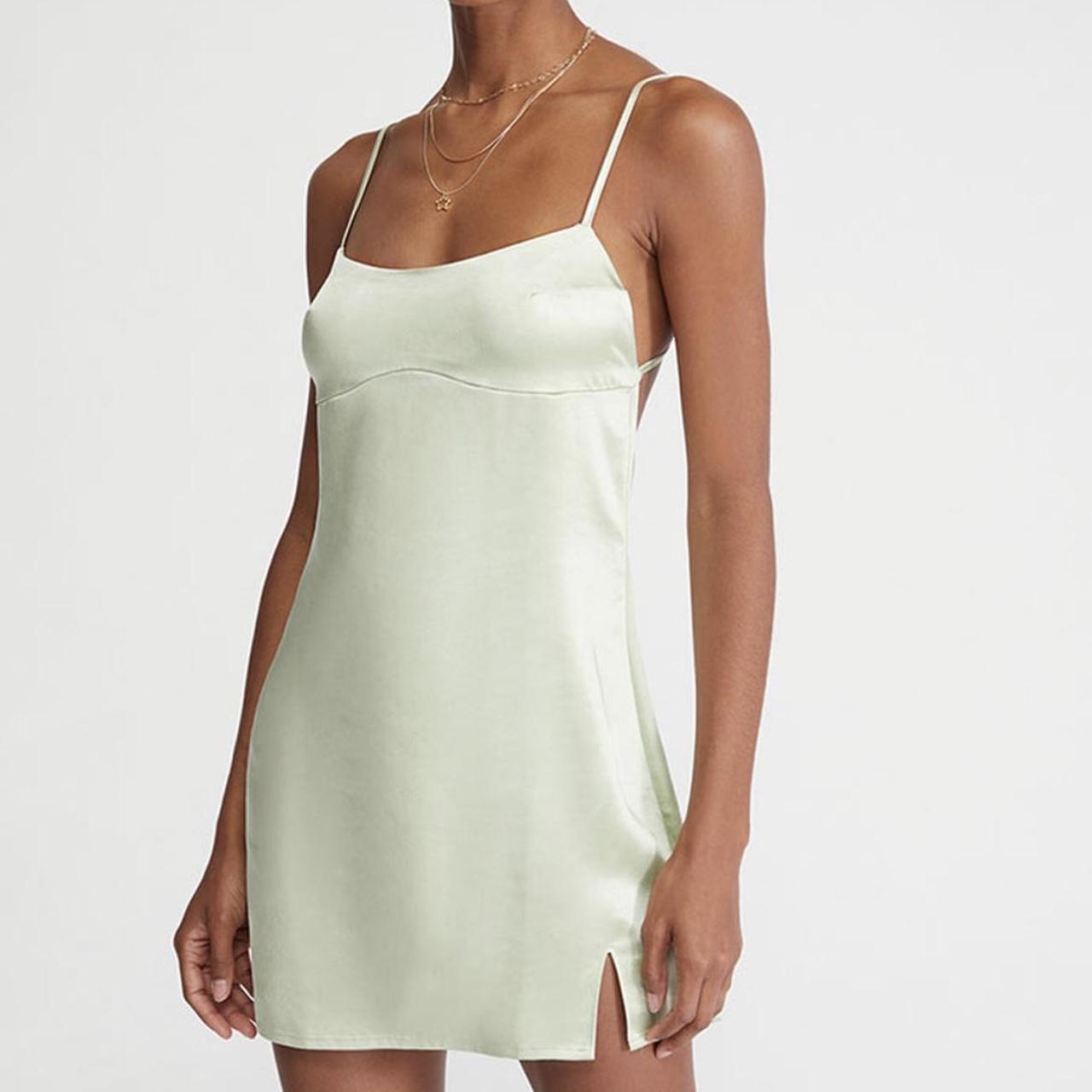 PacSun satin slip dress! - LA Hearts Satin Bustier... - Depop