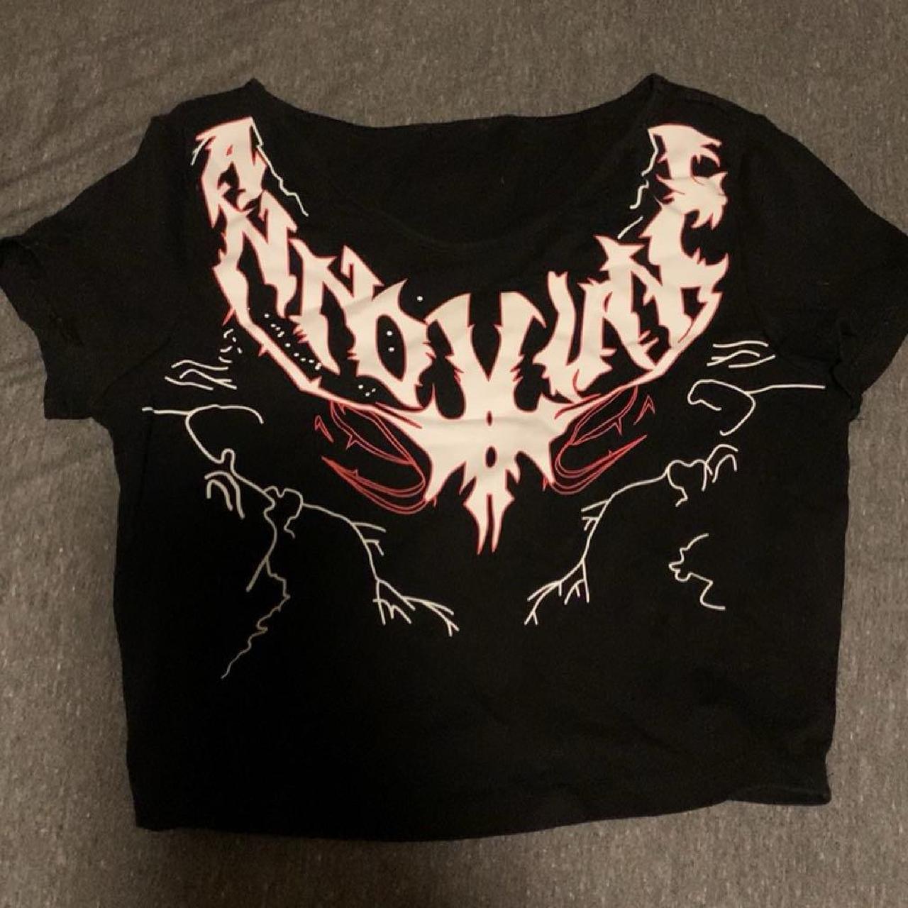 💀Punk grunge crop top💀 •Size medium •Cropped #Punk... - Depop