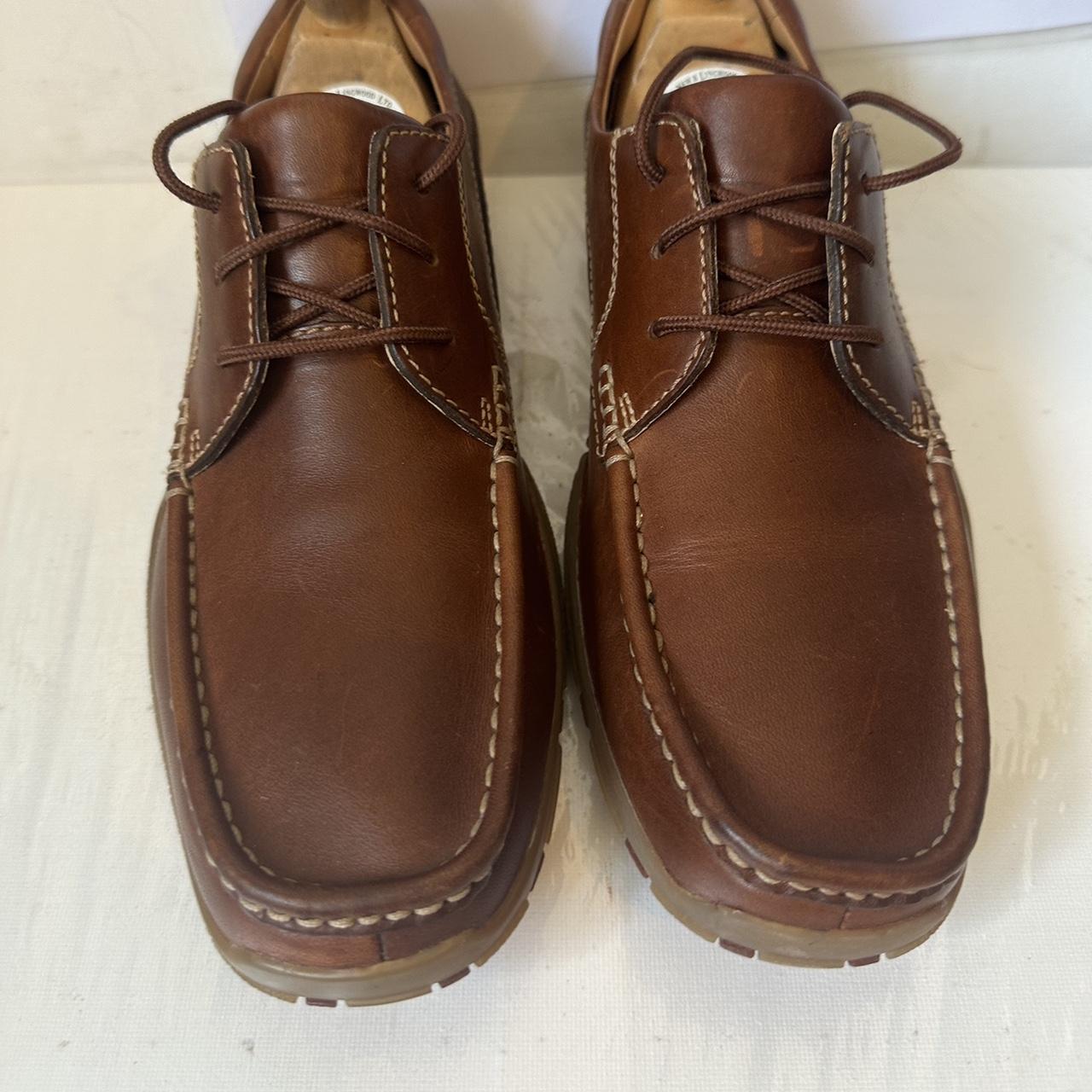 Clarks Flexlight Brown Leather Shoes Size UK 7 EU 41 | Depop