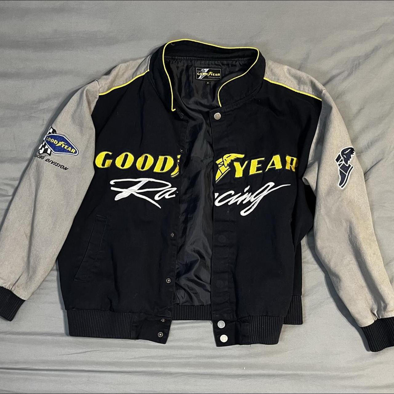 Vintage Goodyear racing jacket Size S Great condition - Depop