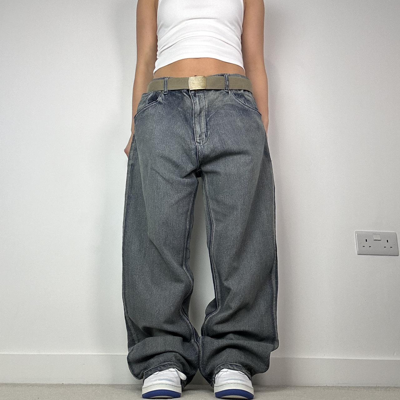 Vintage slouch straight leg jeans - Shown on size... - Depop