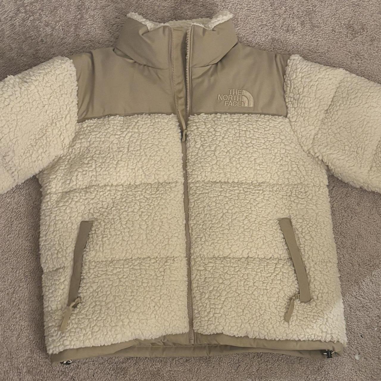 North Face fluffy puffer - Depop