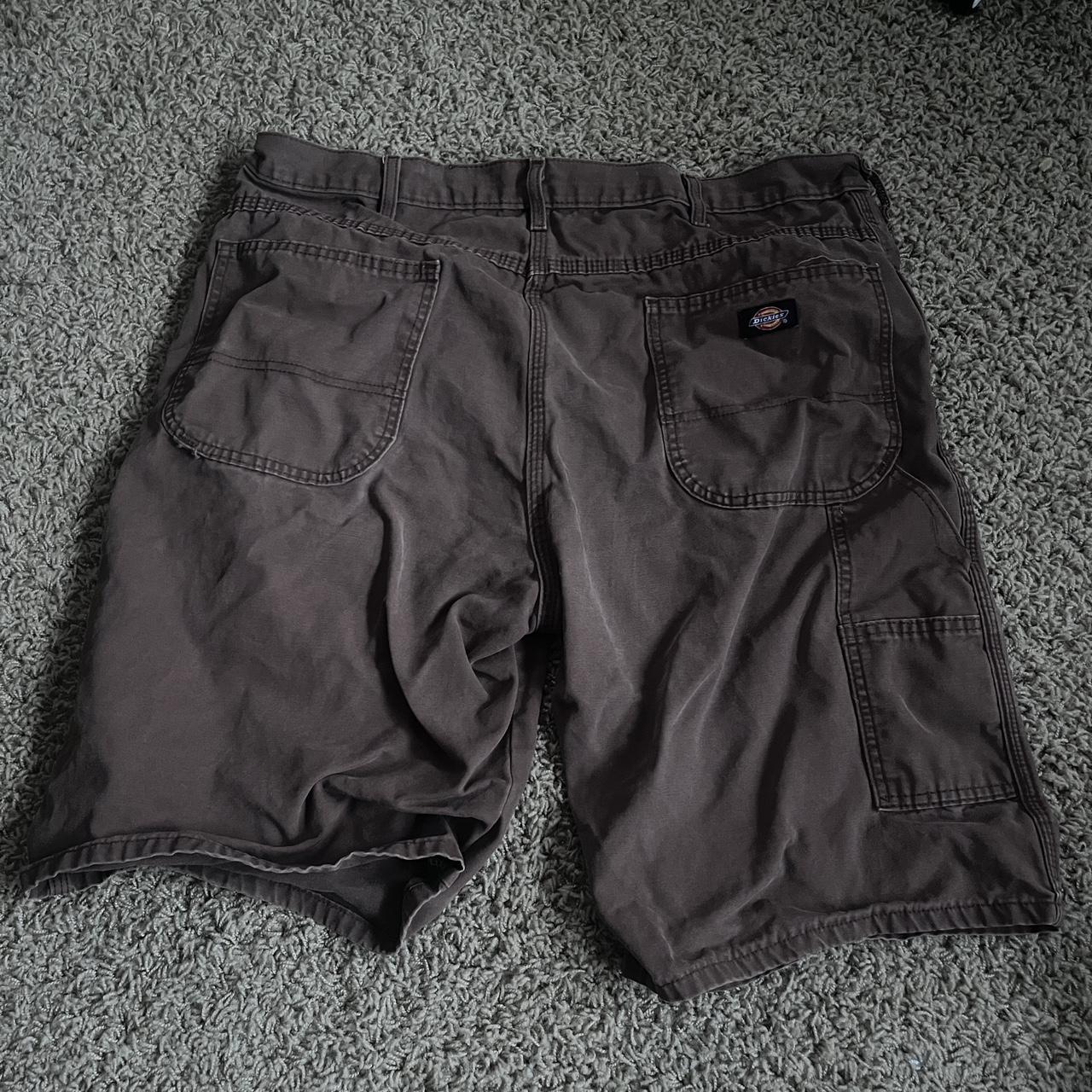 Relaxed Fit Dickies Brown Vintage Work Shorts In Depop
